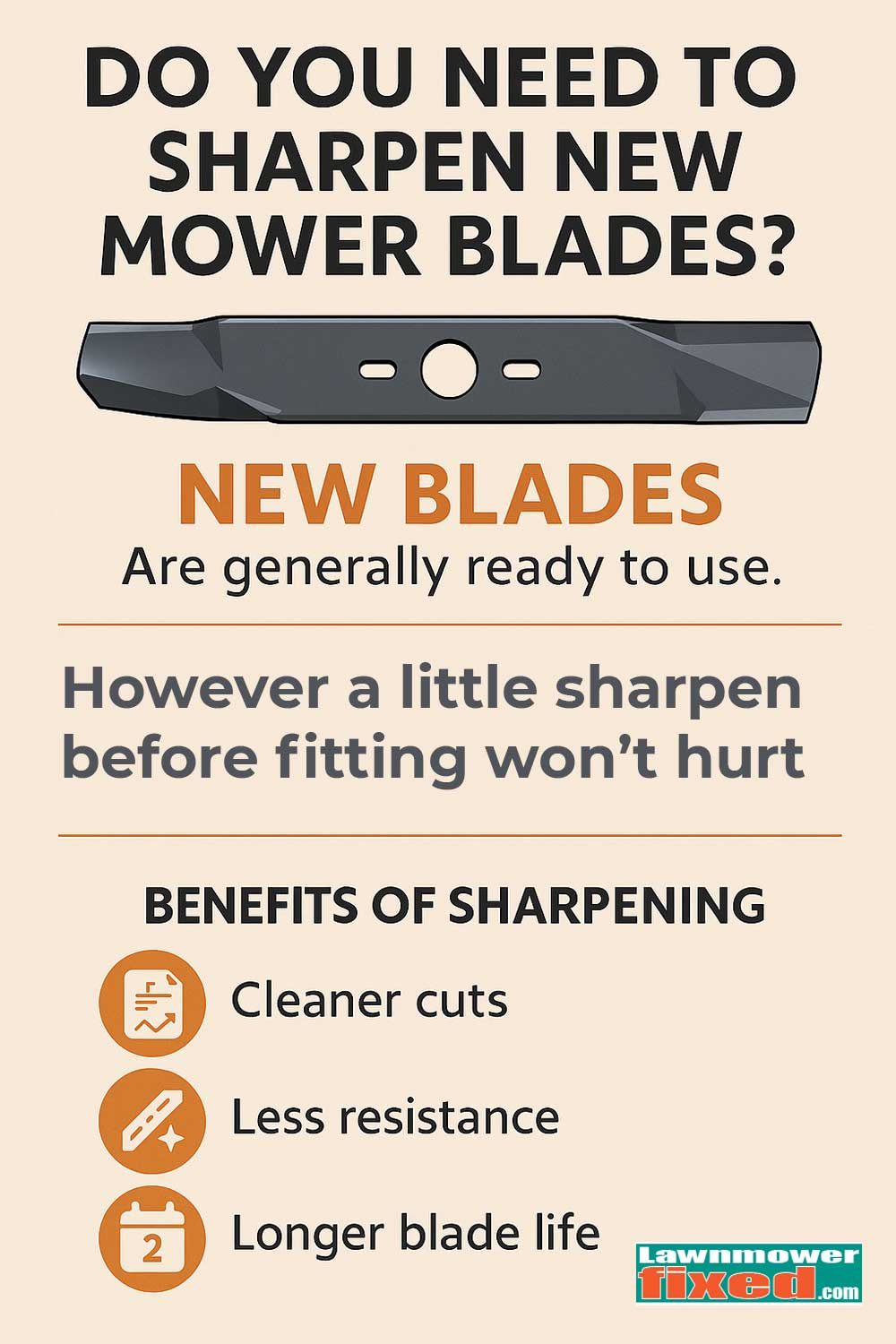 Do You Have To Sharpen New Mower Blades